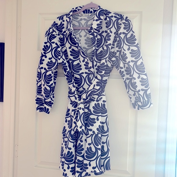 Zara | Dresses | Zara Pattern Midishirt Dress | Poshmark